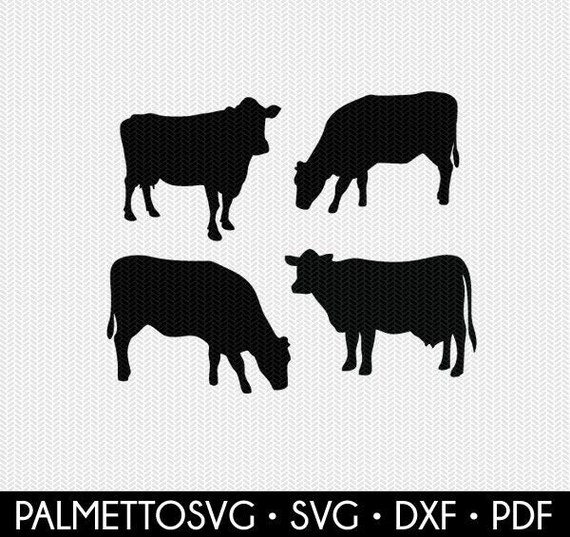 Cows Svg Cow Cut File Cow Dxf Dxf File Silhouette Cameo - Etsy