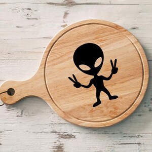 Alien Peace Sign Svg Png, Alien Svg, Alien Png, Svg Designs, Laser Cut ...