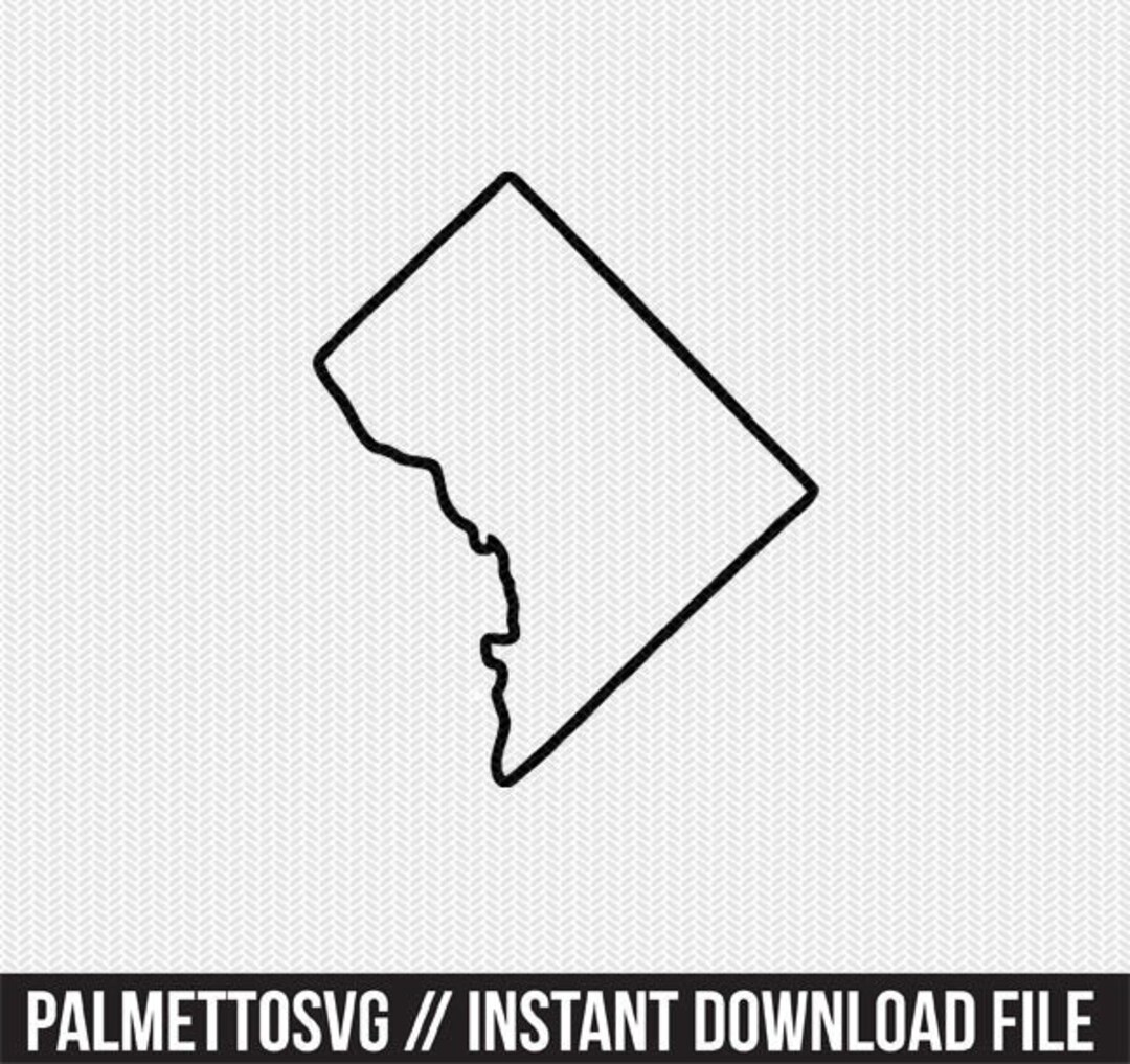 Washington Dc Svg, Washington Dc Outline Svg, Washington Sc Cut File ...