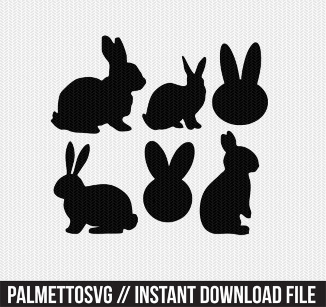Bunny Svg Bunnies Easter Svg Easter Dxf File Easter Cut - Etsy
