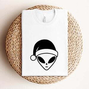 Alien Santa Hat Svg Png, Alien Svg, Alien Png, Svg Designs, Laser Cut ...