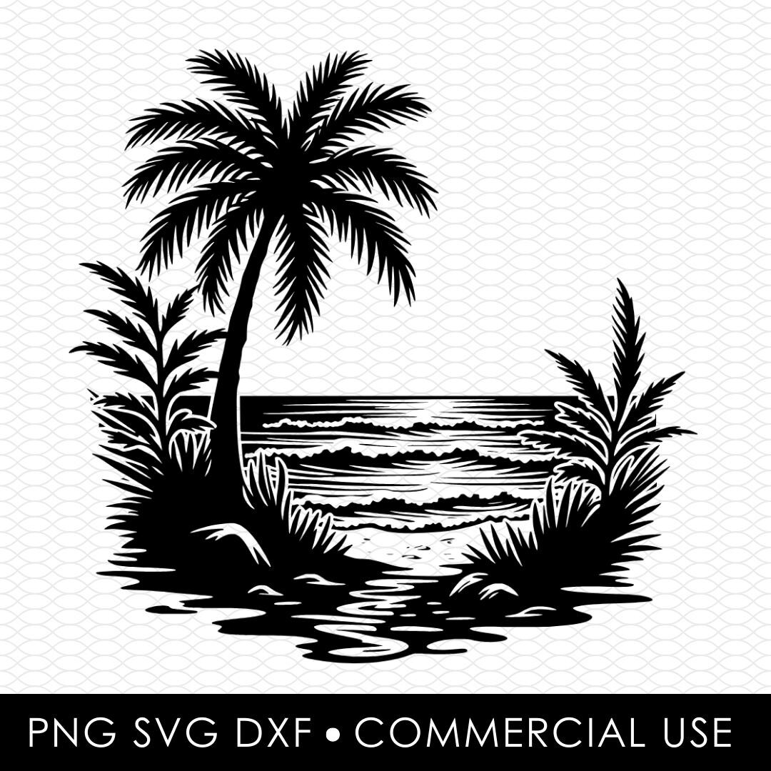 Beach Svg, Beach Png, Beach Dxf, Beach Cut File, Sublimation Designs ...