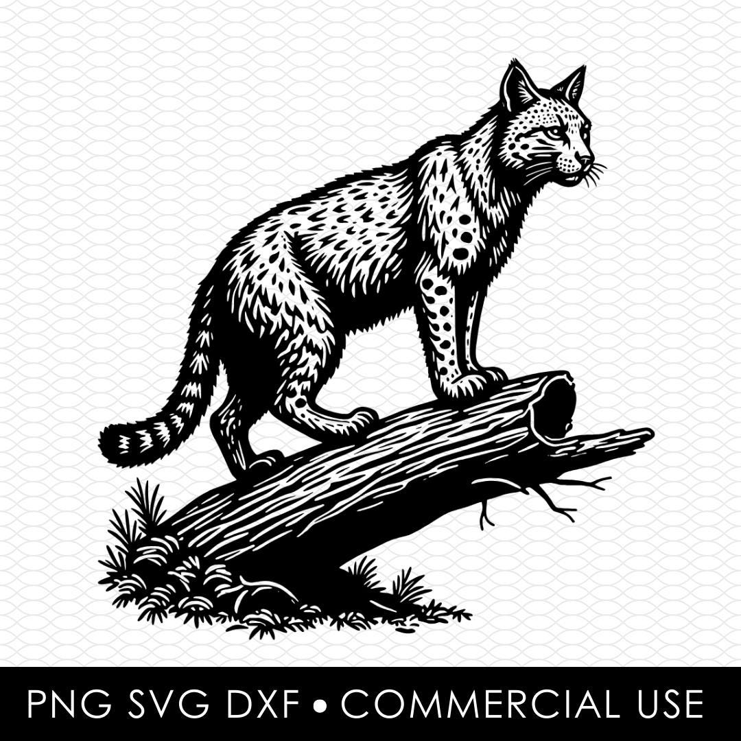 Bobcat Svg Dxf Png, Laser Cut File, Sublimation Design, Svg Cut File ...