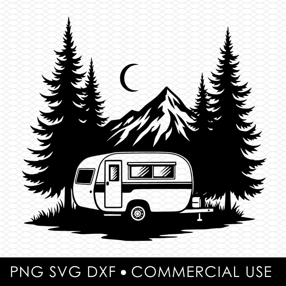 Camper Svg, Camper Png, Camper Dxf, Camper Cut File, Sublimation ...