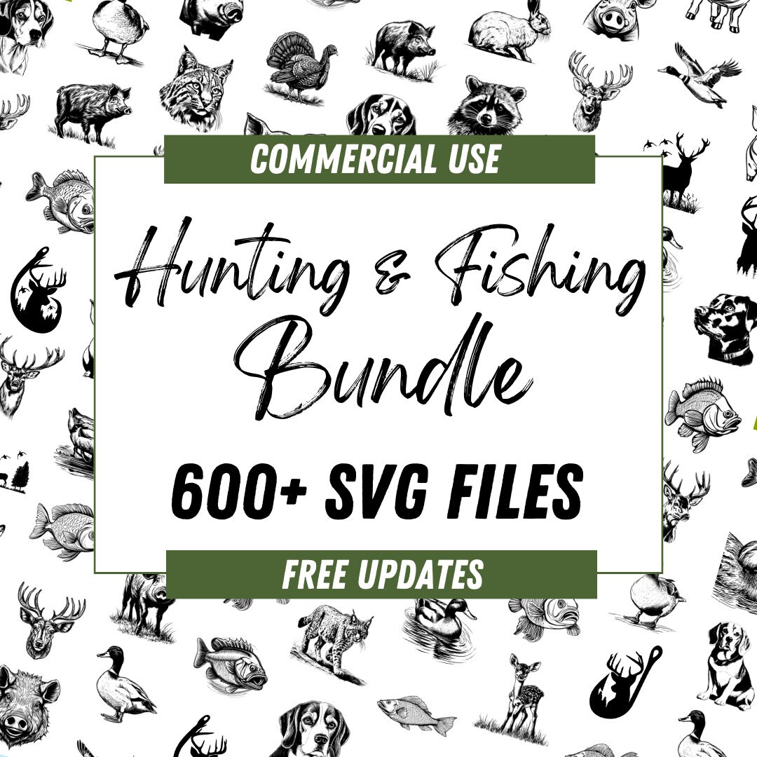 Deer Hunting Svg Bundle, Deer Hunting Dxf Bundle, Fishing Svg Bundle ...