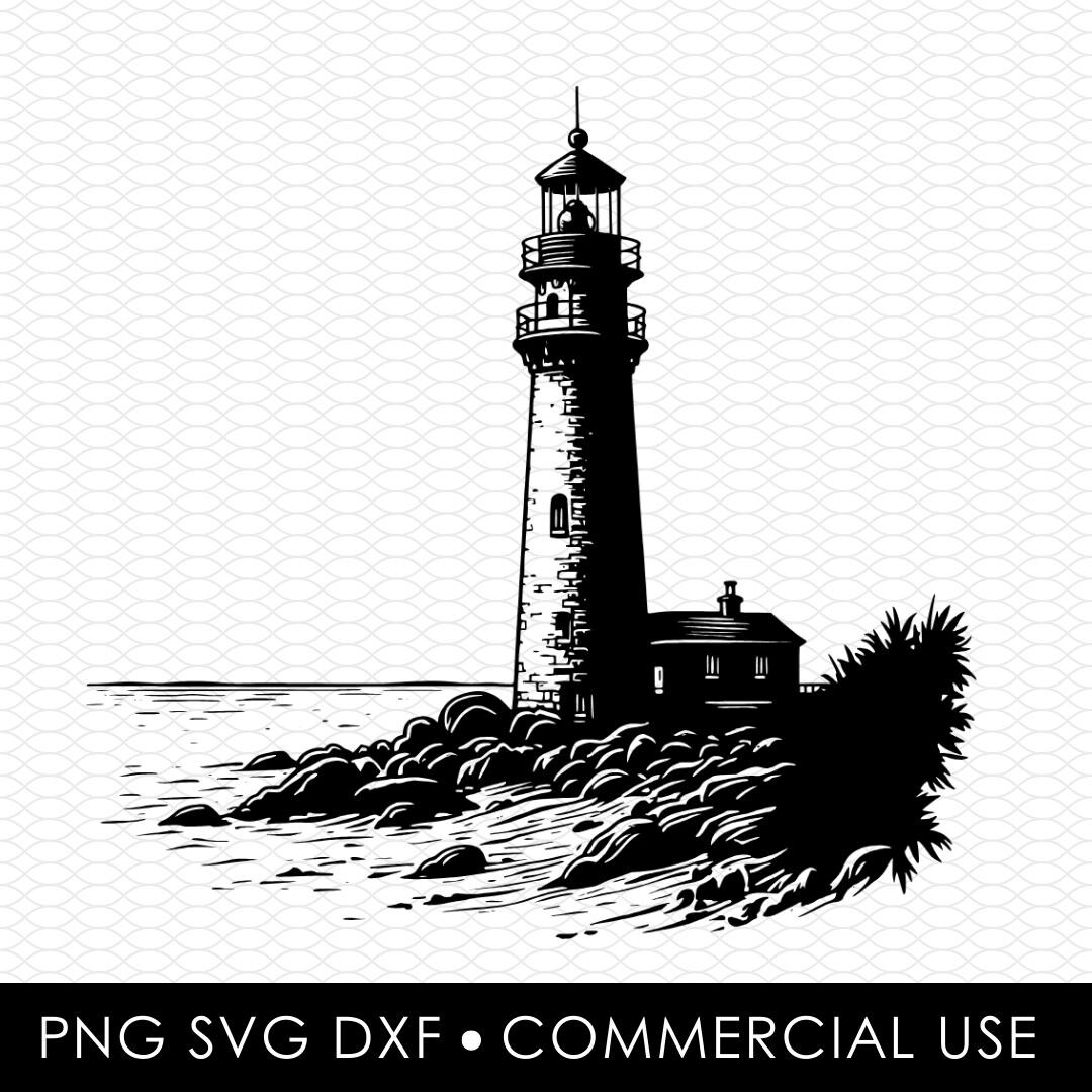 Lighthouse Svg, Lighthouse Png, Lighthouse Dxf, Sublimation Designs ...