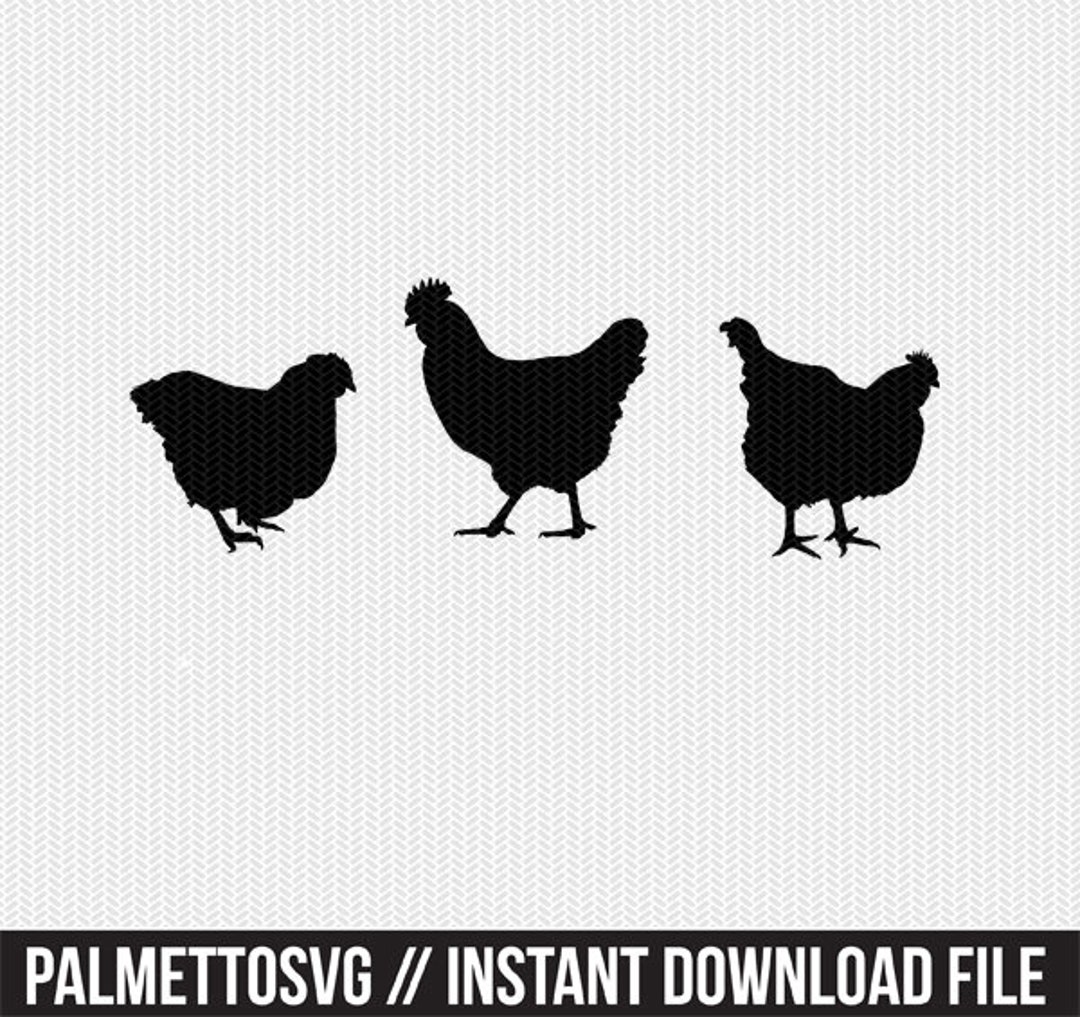 Chicken Svg, Chicken Cut File, Chicken Clip Art, Dxf File, Svg Files ...