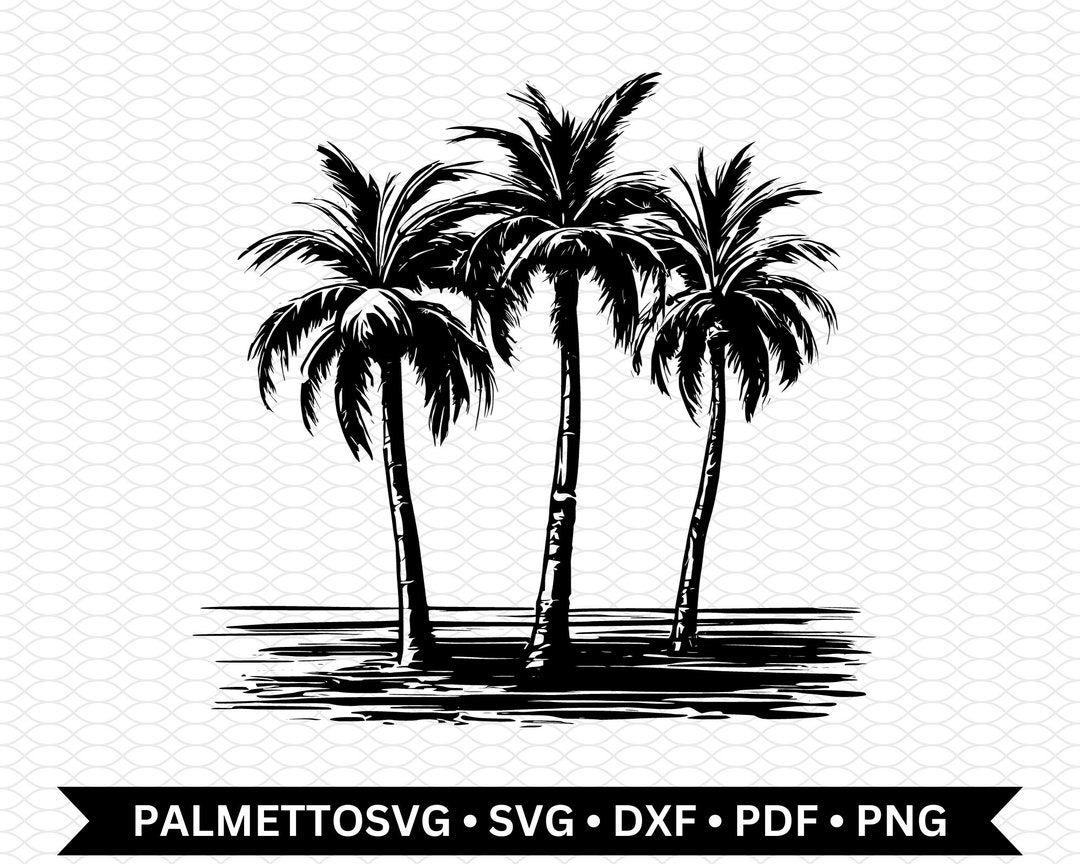 Palm Tree Svg, Palm Tree Clipart, Palm Tree Png, Palm Tree Cut File ...