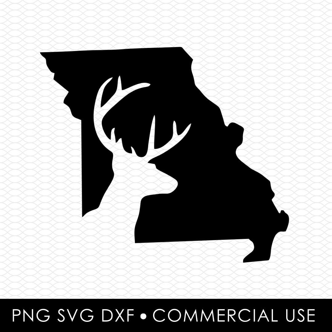 Deer Missouri Svg Dxf Png, Laser Cut File, Sublimation Design, Svg Cut ...