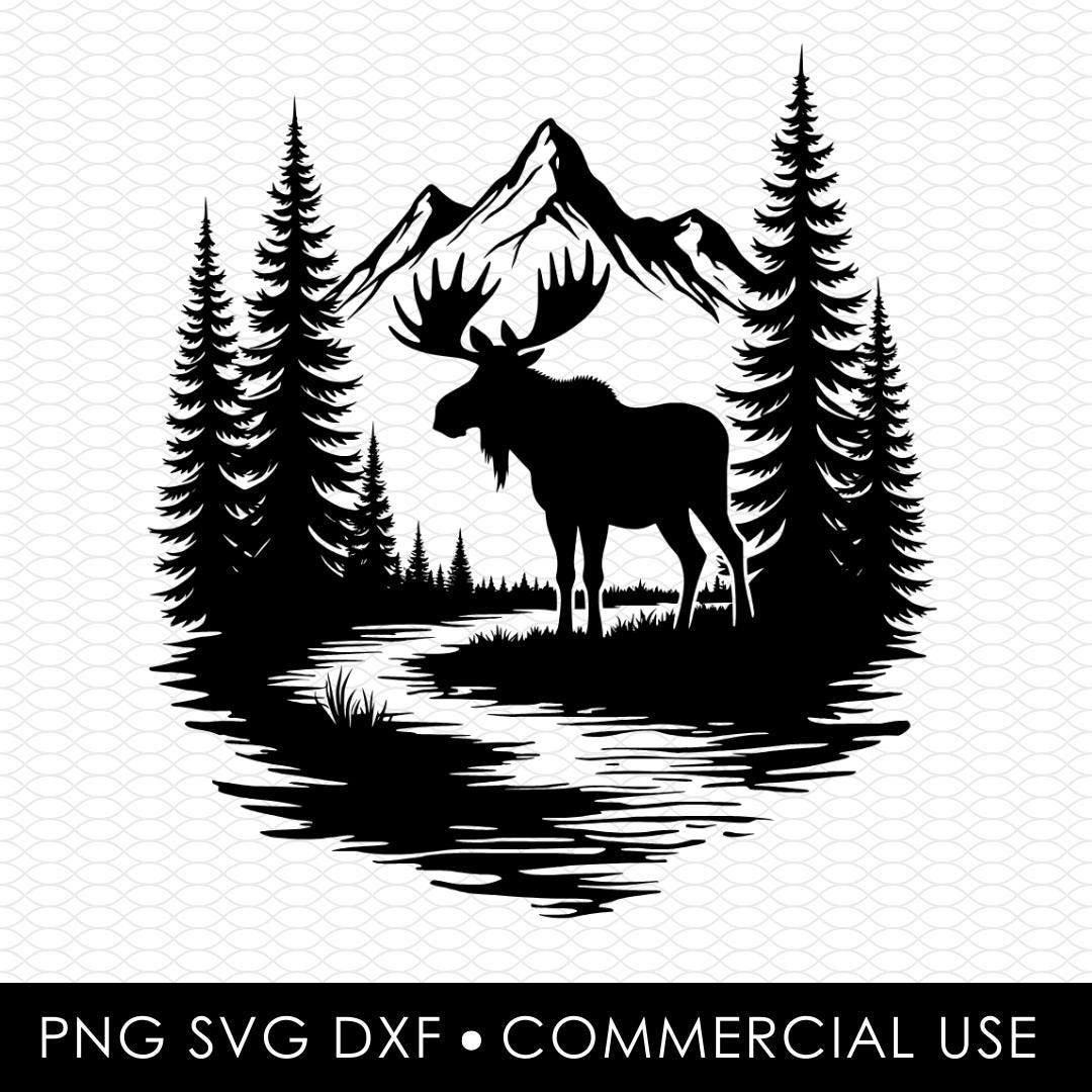 Moose Svg, Moose Png, Moose Dxf, Moose Cut File, Sublimation Designs ...