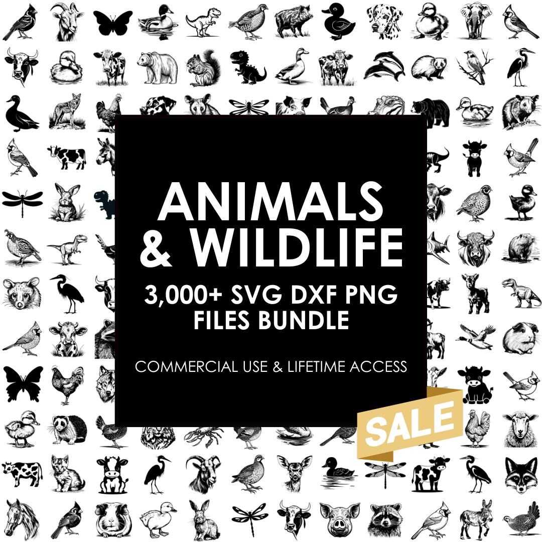 Animals and Wildlife Svg Bundle, Animal Dxf Bundle, Animal Svg Bundle ...