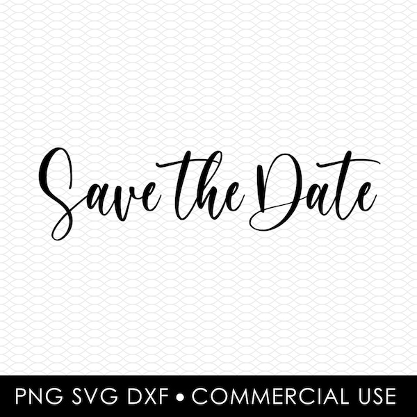 Save the Date Svg - Etsy