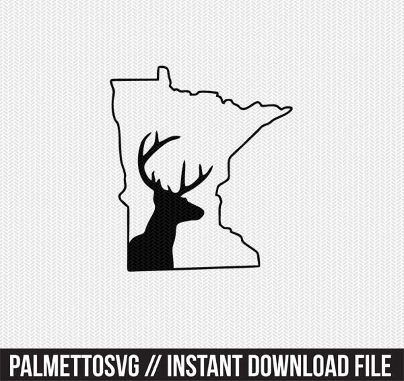 Minnesota Deer Hunting Svg Dxf File Svg Files for Cricut Clip - Etsy