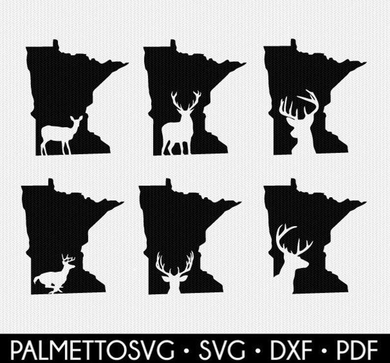 Minnesota Deer Svg Svg Files for Cricut Clip Art Deer - Etsy