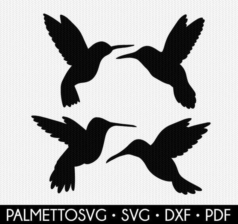Hummingbird Svg Hummingbird Dxf Hummingbird Cut File - Etsy