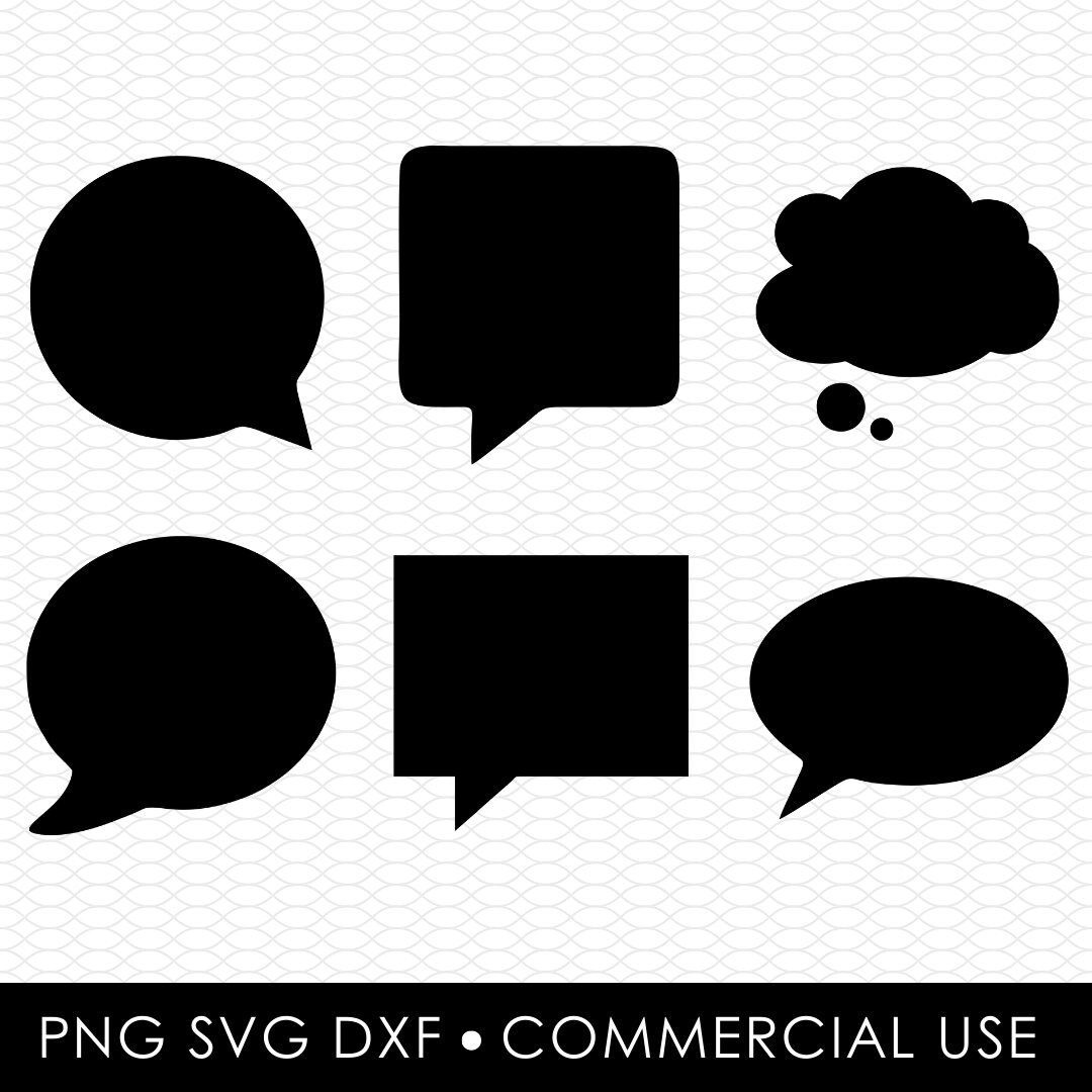 Speech Bubbles Svg Png, Sublimation Designs, Png Designs, Svg Designs ...