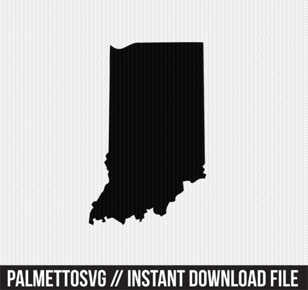Indiana Svg Indiana Cut File Indiana Clip Art State Svg - Etsy