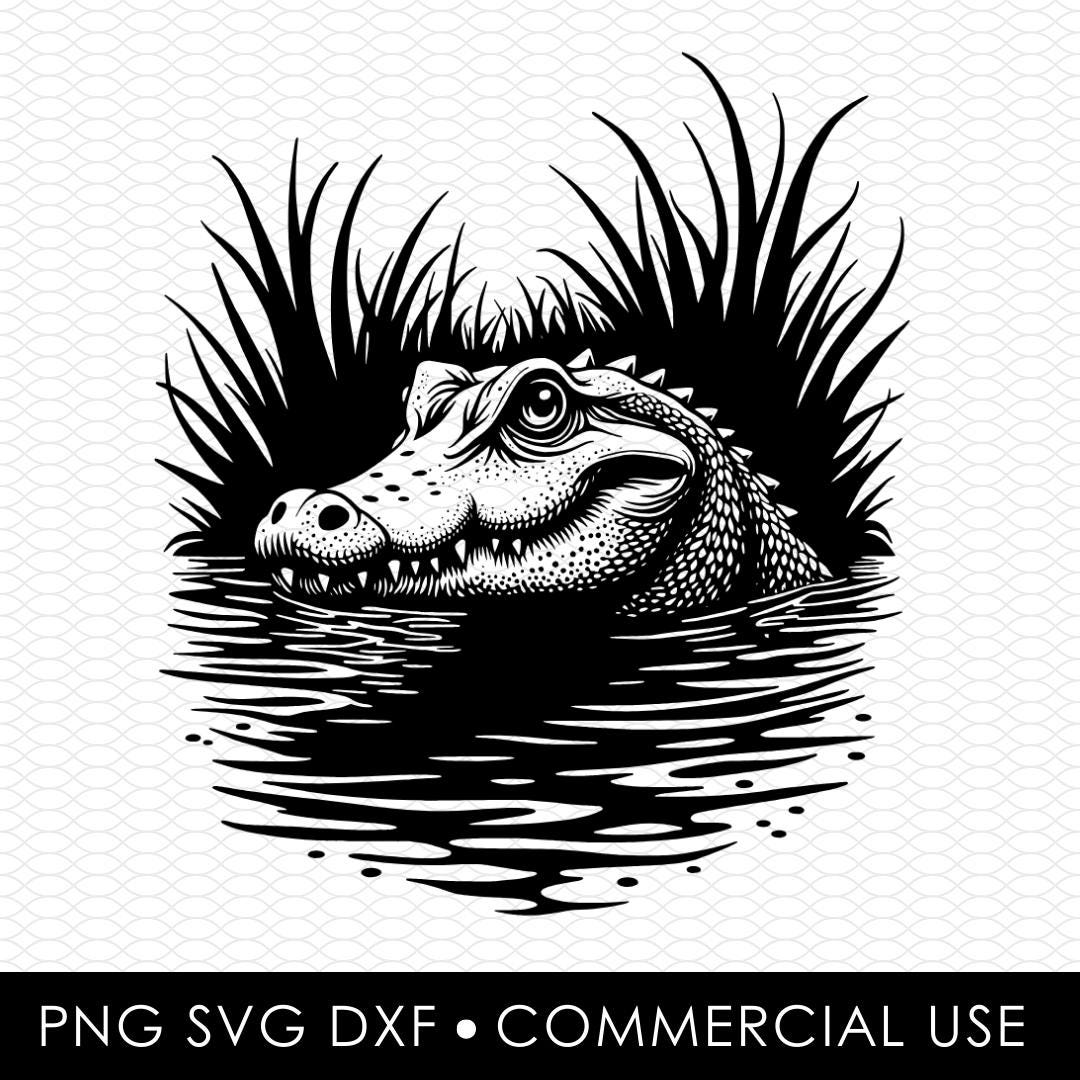 Alligator Svg, Alligator Png, Alligator Cut File, Alligator Dxf ...