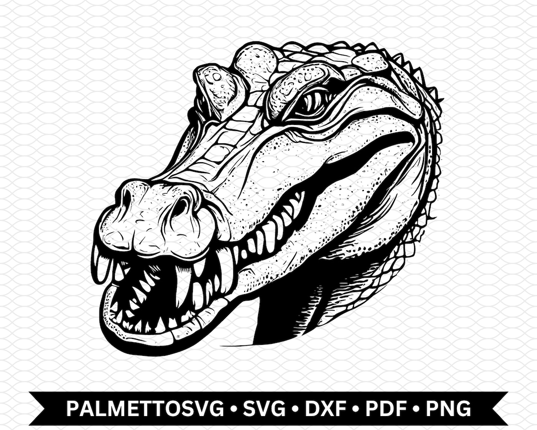 Alligator Svg, Alligator Dxf File, Alligator Cut File, Alligator Clip ...