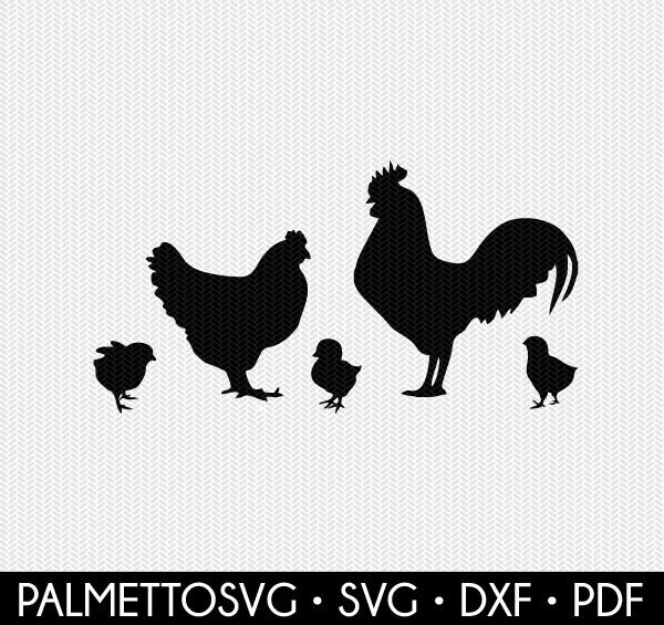 Chickens Svg Chicken Cut File Chicken Clip Art Dxf File - Etsy Canada