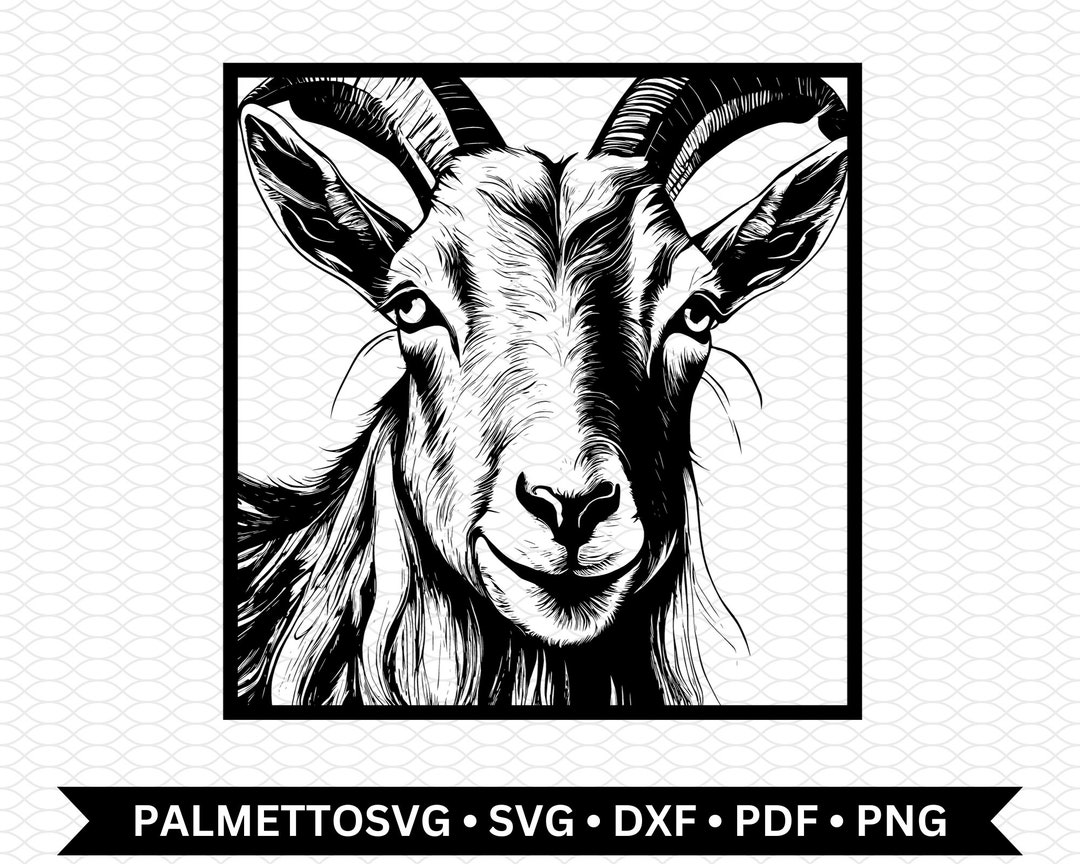 Goat Svg, Goat Dxf File, Goat Cut Files, Goat Clip Art, Goat Png, Goat ...