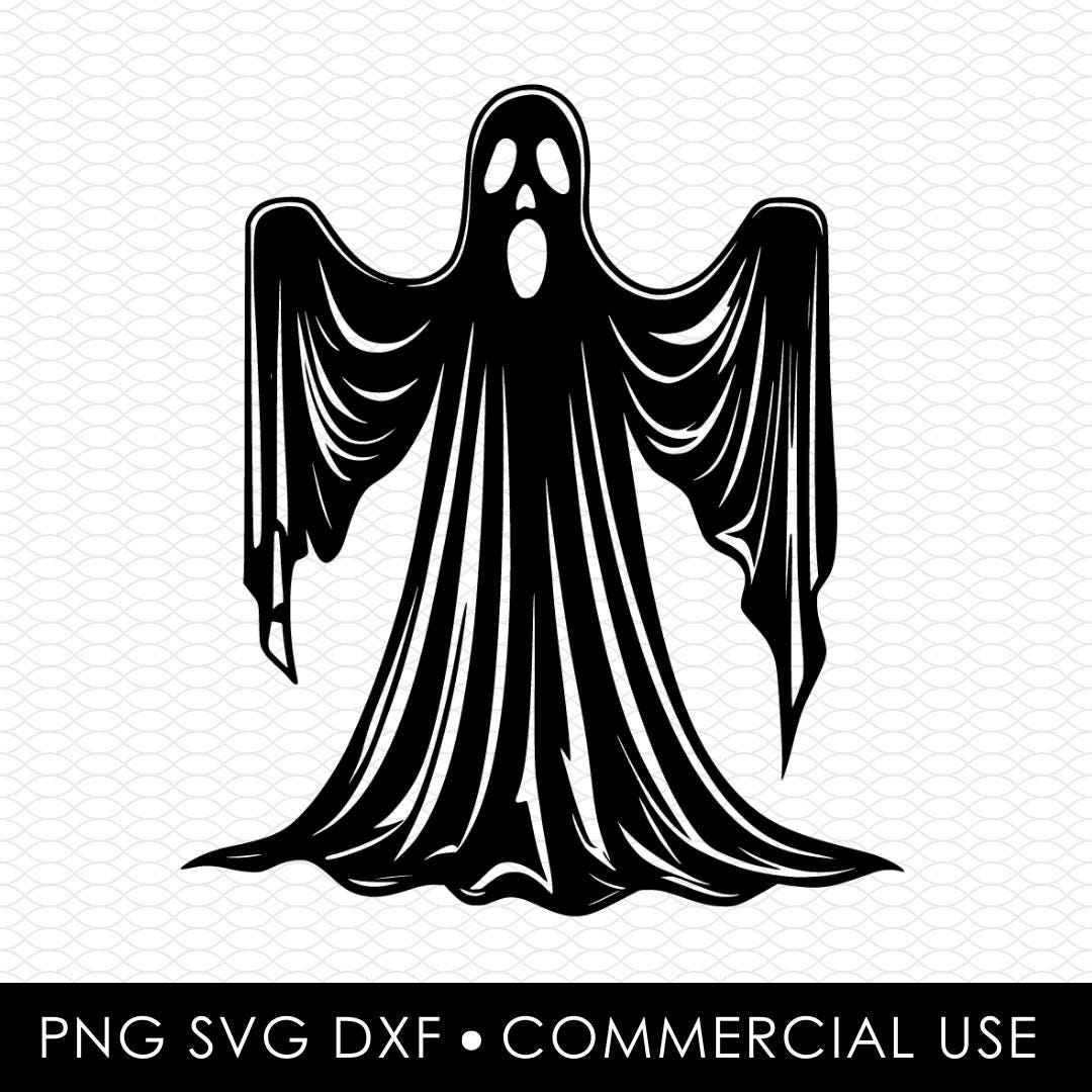 Ghost Svg Dxf Png, Laser Cut File, Sublimation Design, Svg Cut File ...