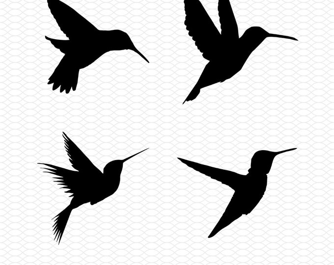 Hummingbird Dxf File, Hummingbird, Bird Dxf, Dxf, Svg, Eps, Png Files ...