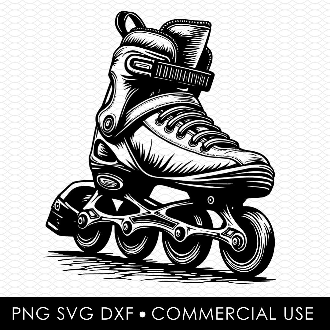 Rollerblades Svg Dxf Png, Laser Cut File, Sublimation Design, Svg Cut ...