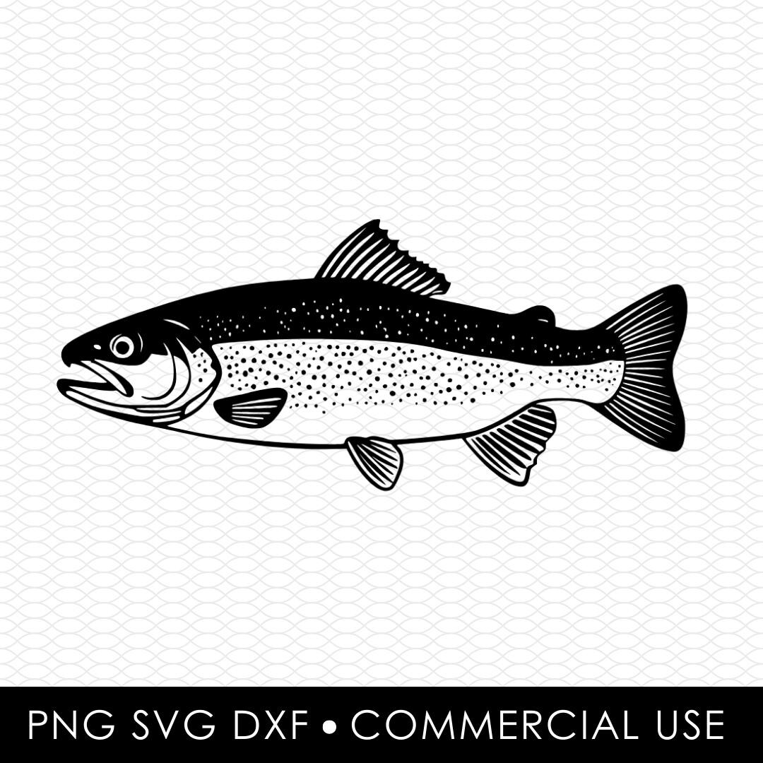 Trout Svg Dxf Png, Laser Cut File, Sublimation Design, Svg Cut File ...