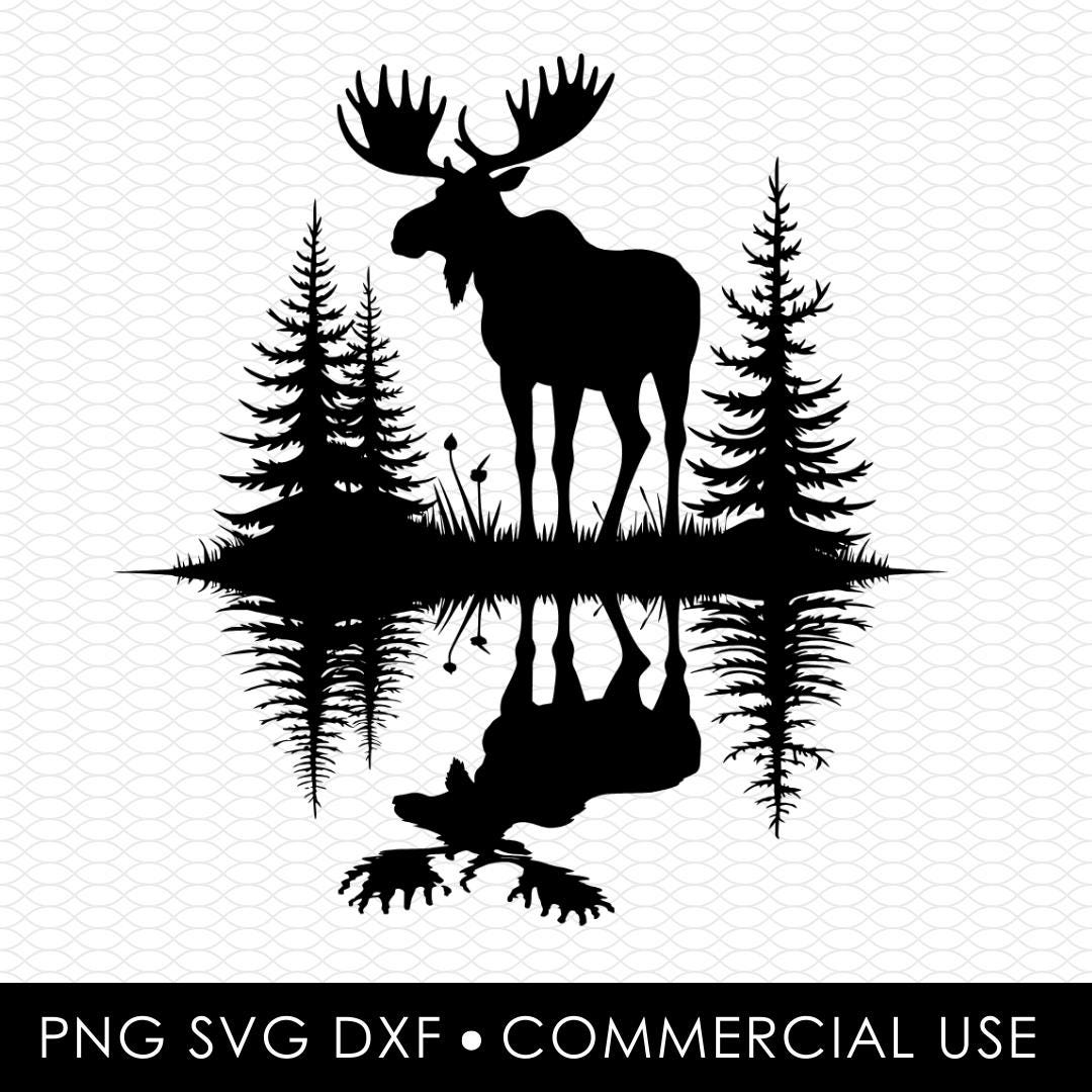 Moose Svg, Moose Png, Moose Dxf, Moose Cut File, Sublimation Designs ...