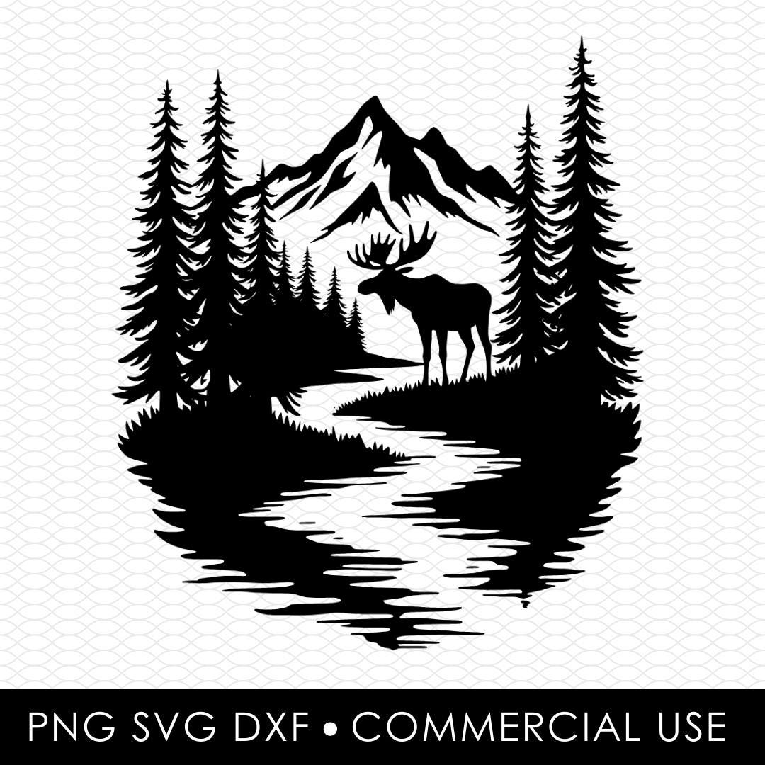 Moose Svg, Moose Png, Moose Dxf, Moose Cut File, Sublimation Designs ...