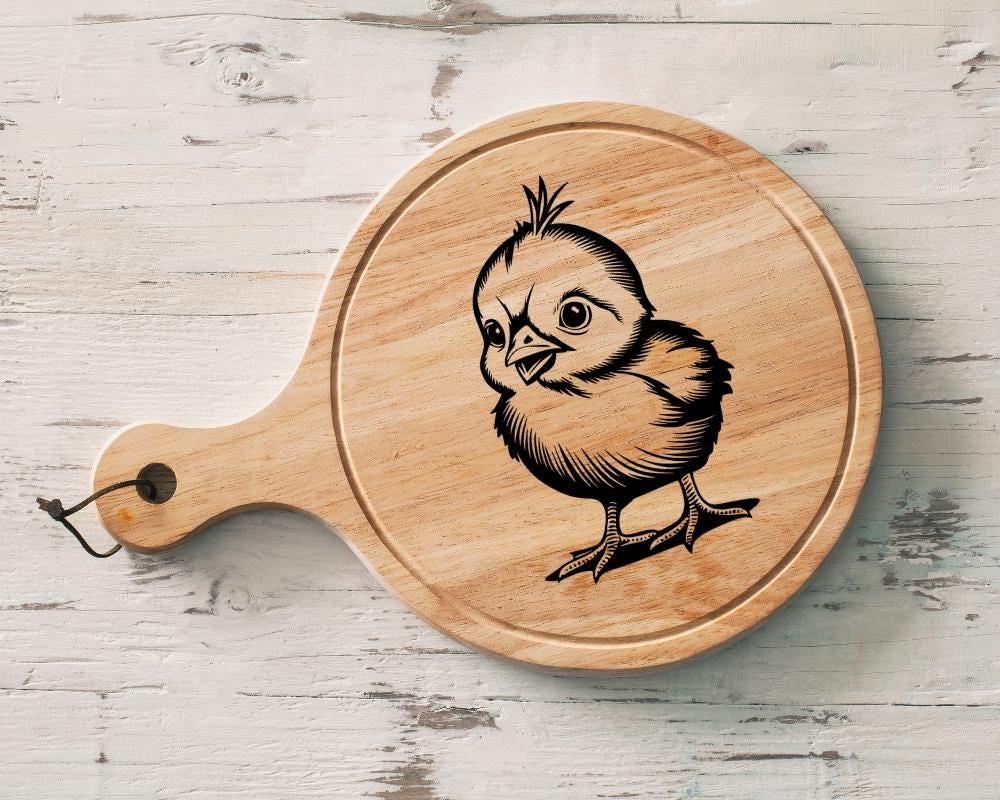 Chick Svg Dxf Png, Laser Cut File, Sublimation Design, Svg Cut File ...