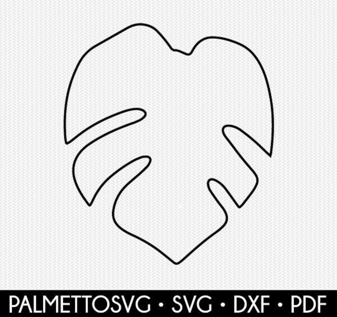 Monstera Svg, Monstera Dxf, Monstera Cut File, Leaf Svg, Plant Svg ...