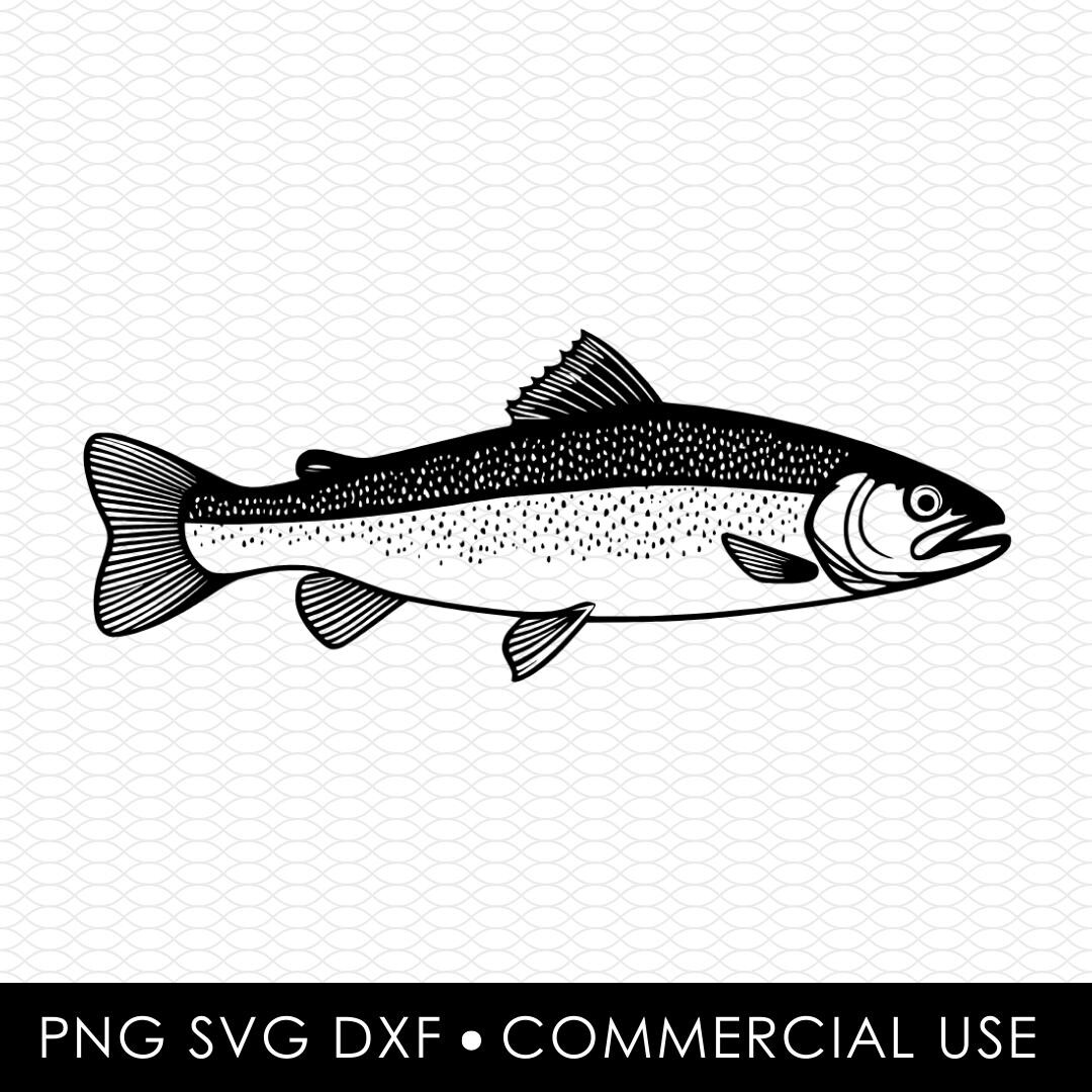 Trout Svg Png, Trout Svg, Trout Png, Fishing Svg, Trout Dxf ...