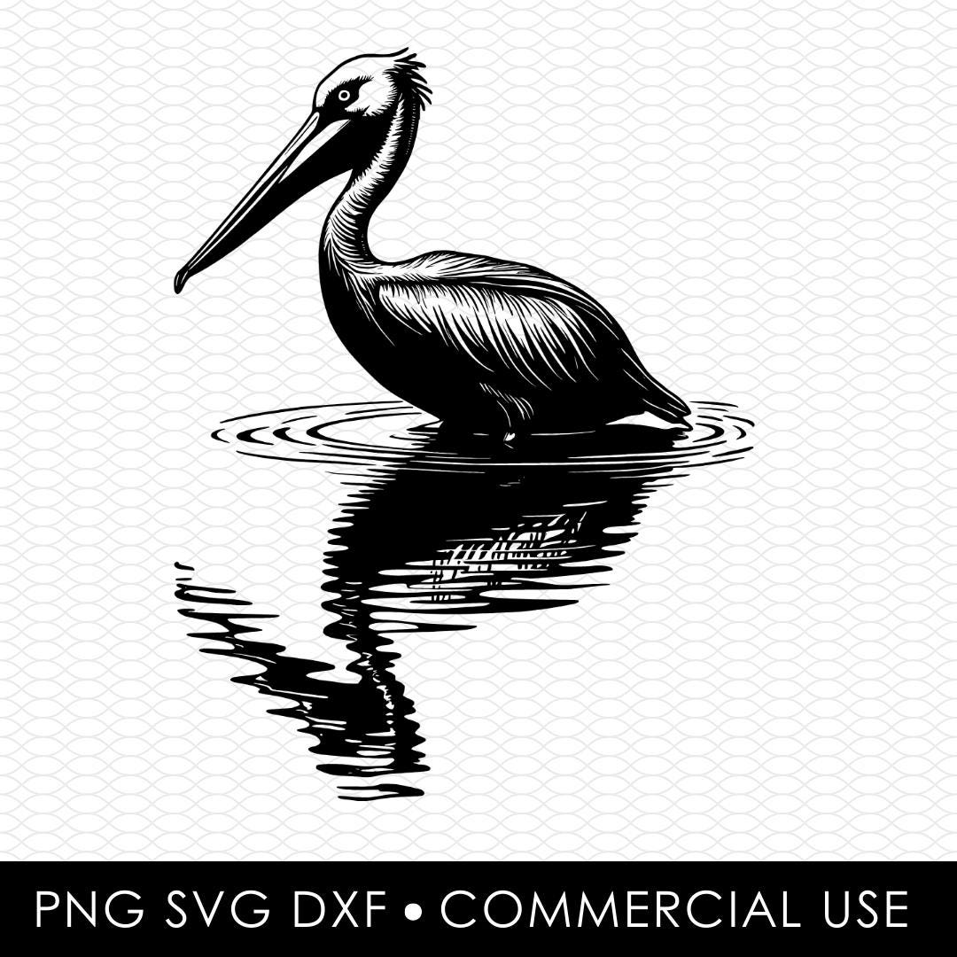 Pelican Svg Dxf Png, Laser Cut File, Sublimation Design, Svg Cut File ...