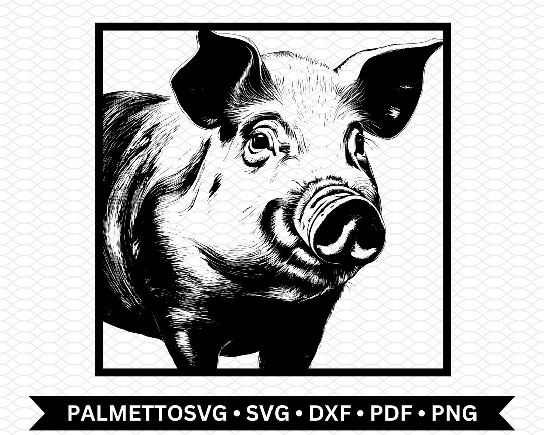 Pig Svg, Pig Png, Pig Dxf File, Pig Cut File, Pig Clip Art, Cricut ...
