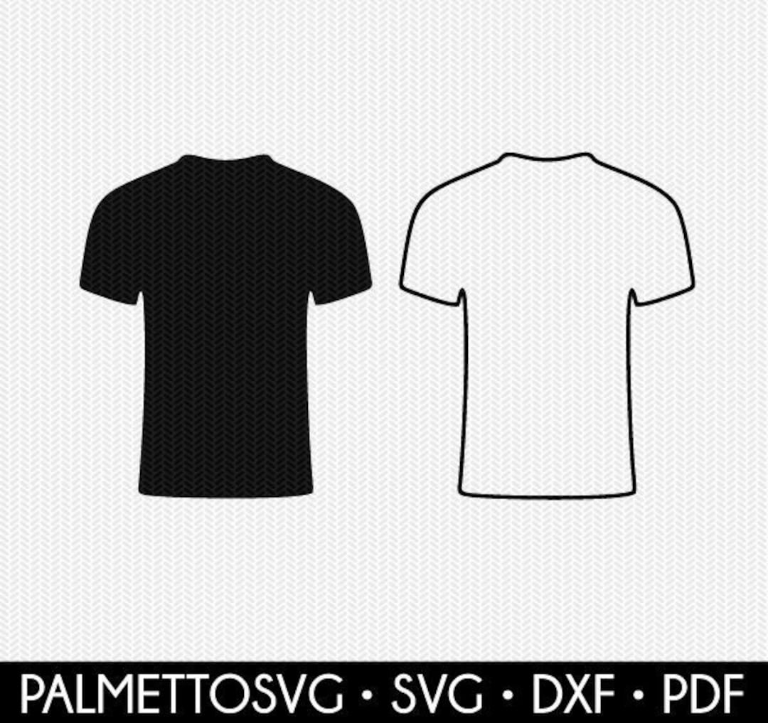 T Shirt Svg T Shirt Outline Svg Shirt Svg Tshirt Dxf - Etsy