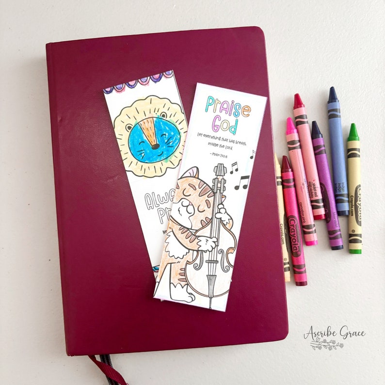 10 Printable Bible Verse Bookmarks for Kids | Scripture Verse Coloring ...
