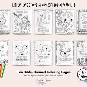 Bible-themed Coloring Pages and Scripture Coloring Bookmarks for ...