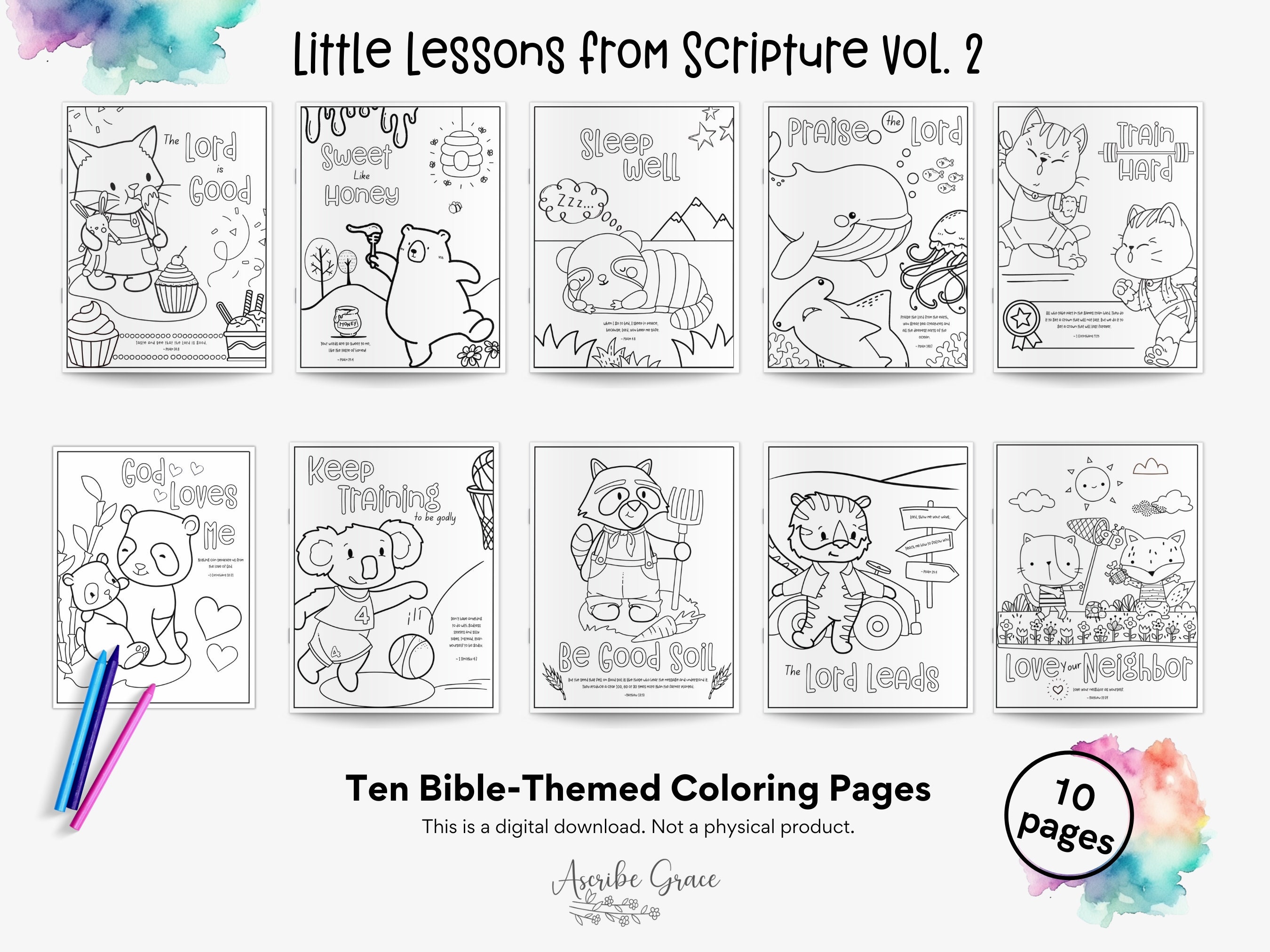 Bible-themed Coloring Pages and Scripture Coloring Bookmarks for ...