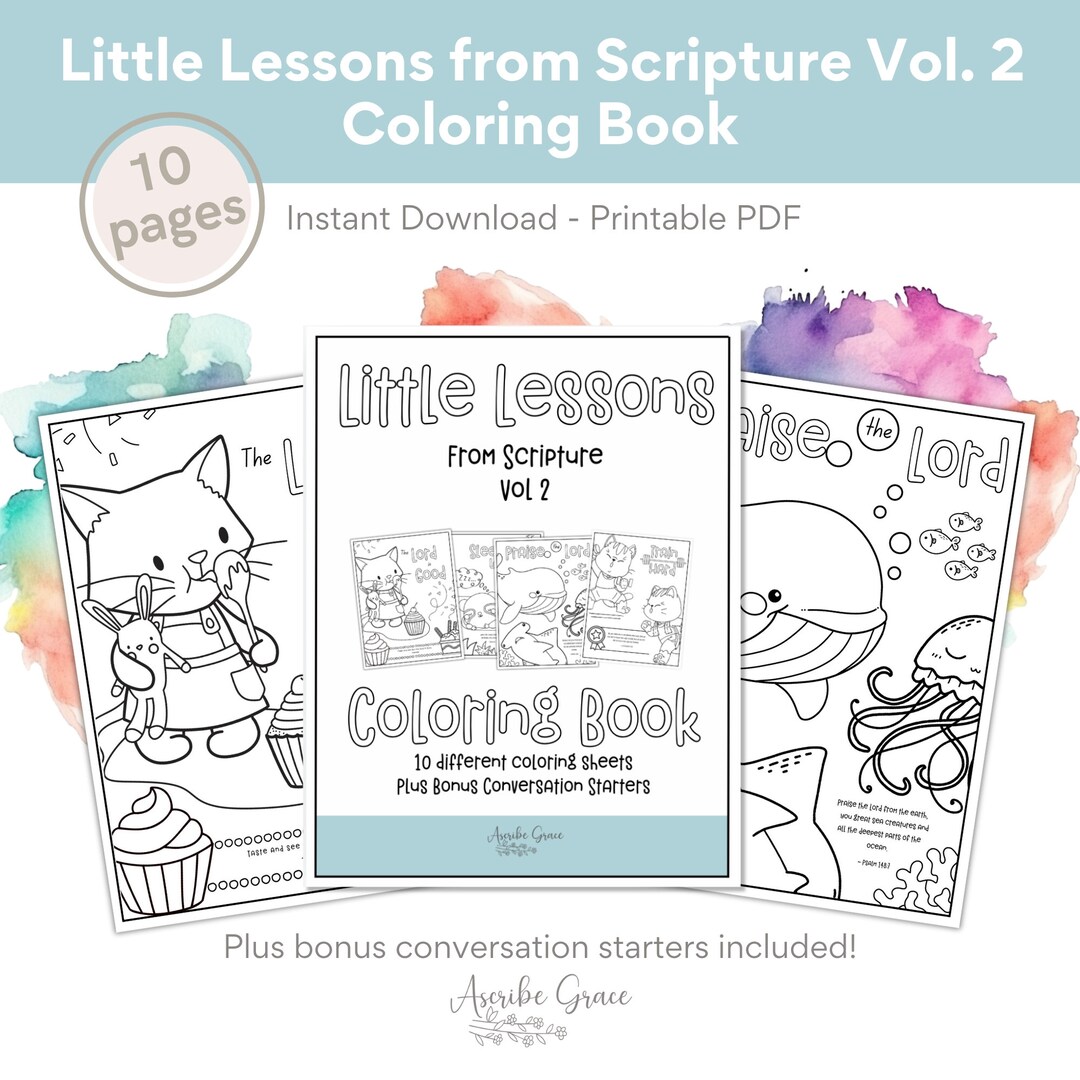Scripture Coloring Pages for Children | Bible Coloring Pages ...