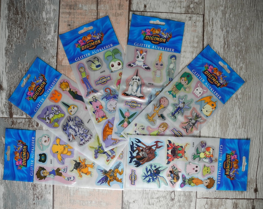 Digimon Stickers - Etsy