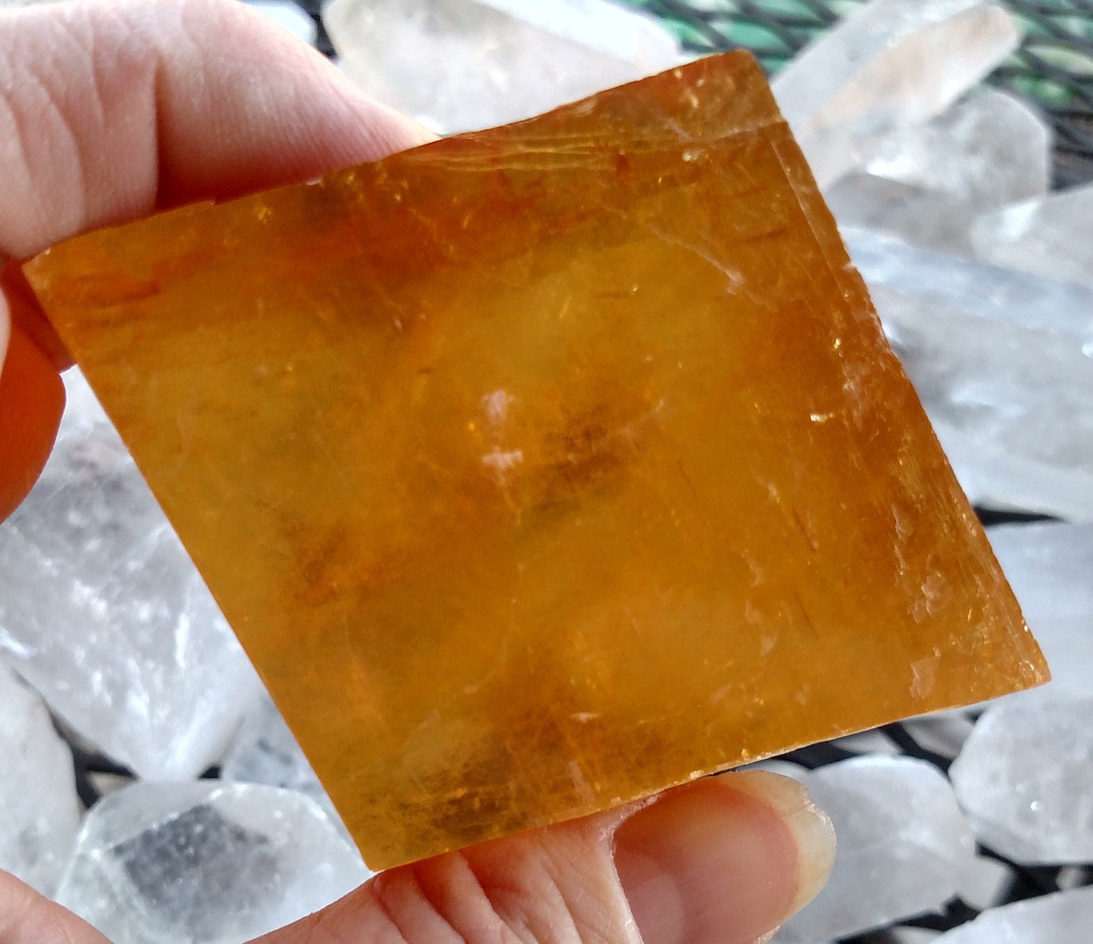 Honey Calcite Cube Calcite Cube Crystal Honey Colored - Etsy