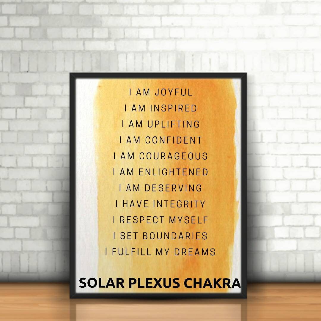 Solar Plexus Chakra Affirmation