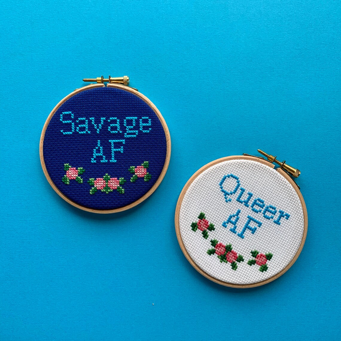 Funny Cross Stitch Pattern Savage AF Counted Cross Stitch | Etsy