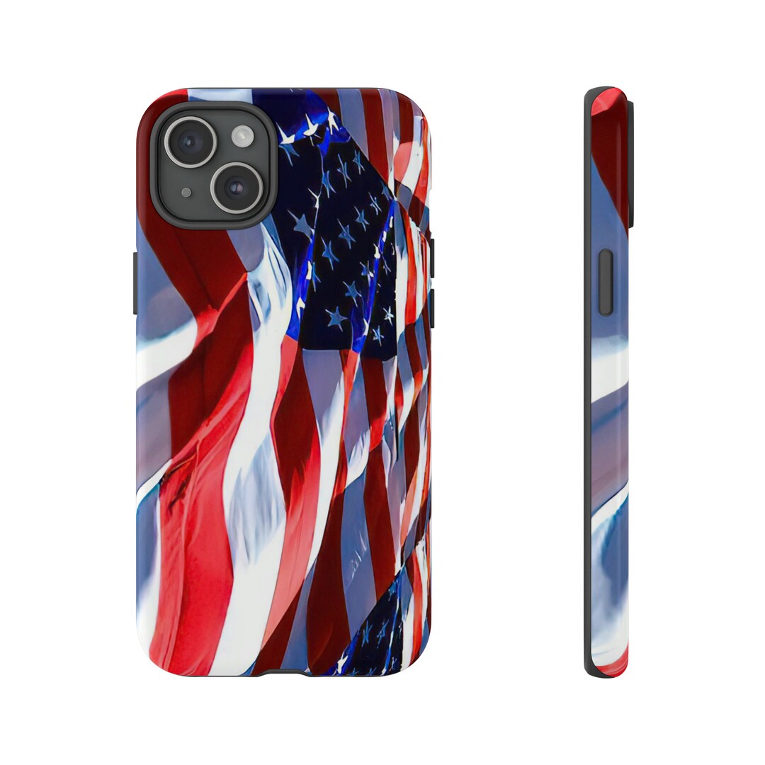 American Flag Phone Tough Cases, Patriotic USA Gift, American Flag Gift ...