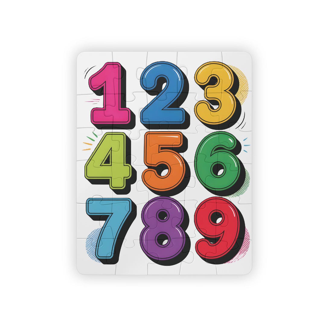 Colorful Numbers 1-9 Puzzle Kids' Puzzle | 30-piece Educational ...