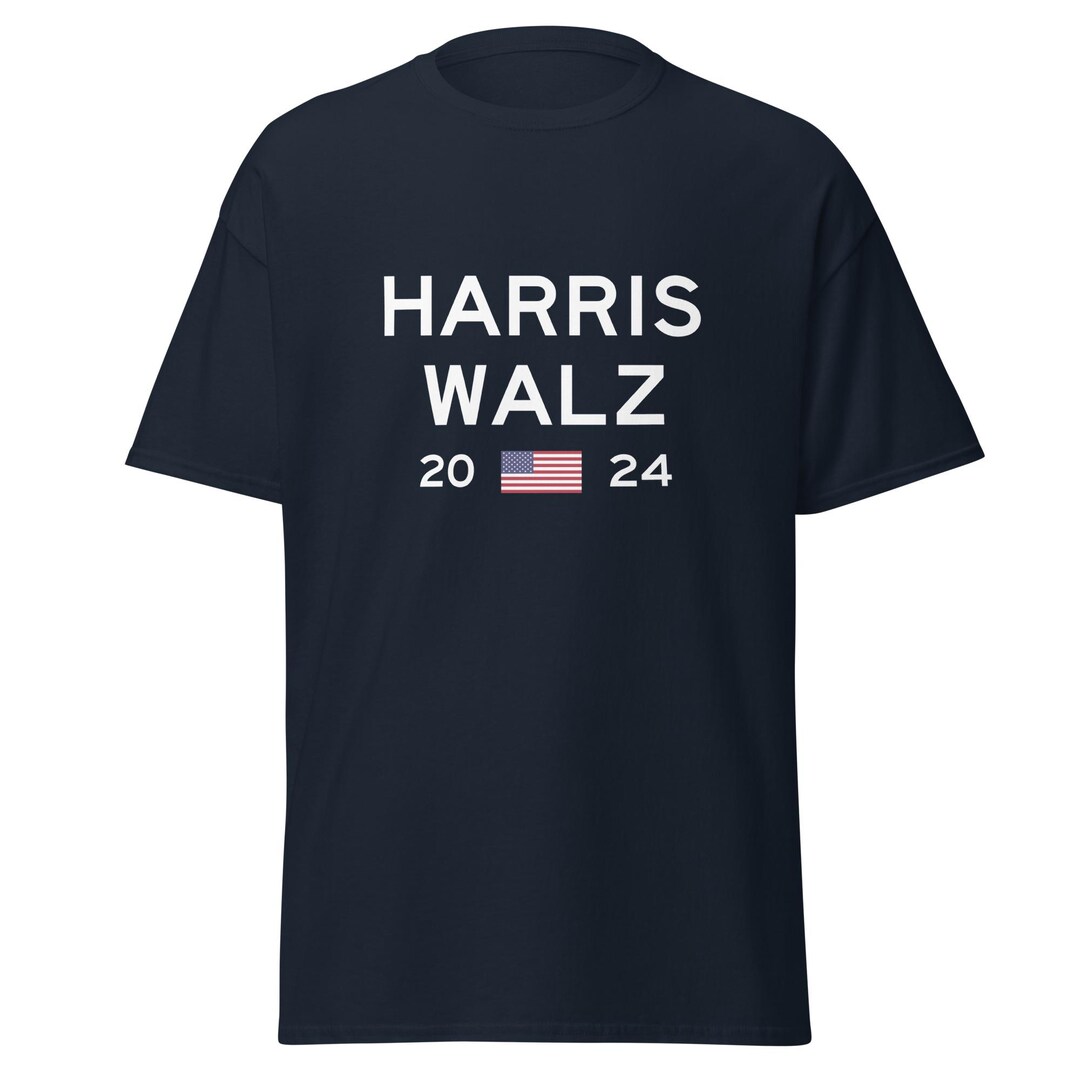 Kamala Harris Tim Walz President Election Merch 2024 Unisex Classic Tee ...