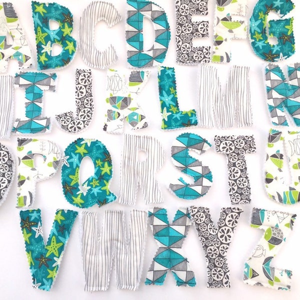 Alphabet Fabric - Etsy