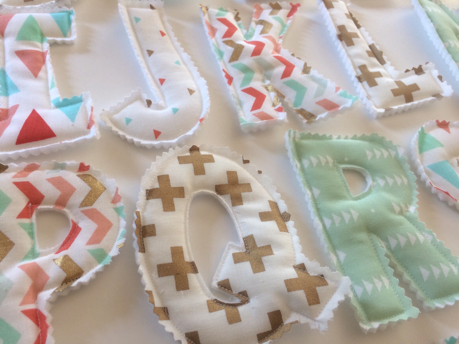 Fabric Alphabet, Fabric Letters A to Z, Plush Letters, Letters for ...
